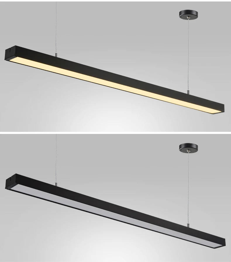 Led office chandelier rounded strip light bar 200cm/2000mm strip T5 ...