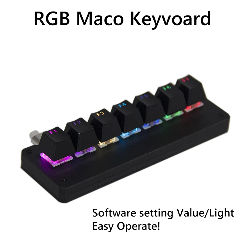 Rgb Macro Function Keyboard Type C Usb Programming Keyboard By Software ...