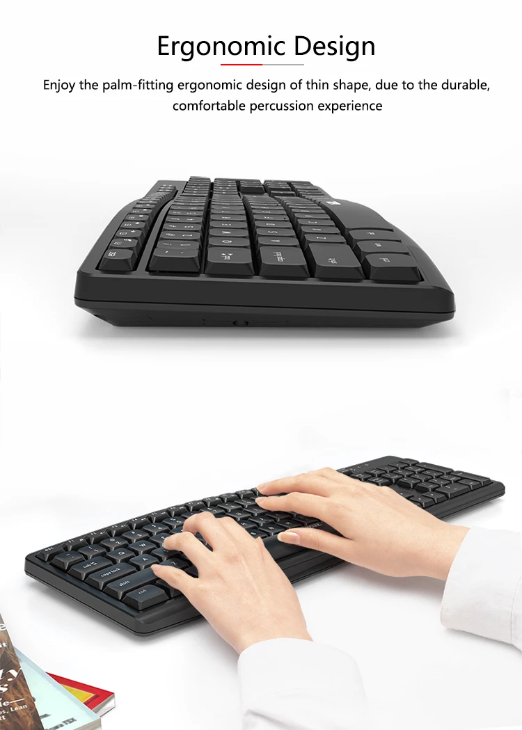 Ajazz A2030W 2.4GHz Wireless 106 Key Keyboard Mouse Combo Price in ...