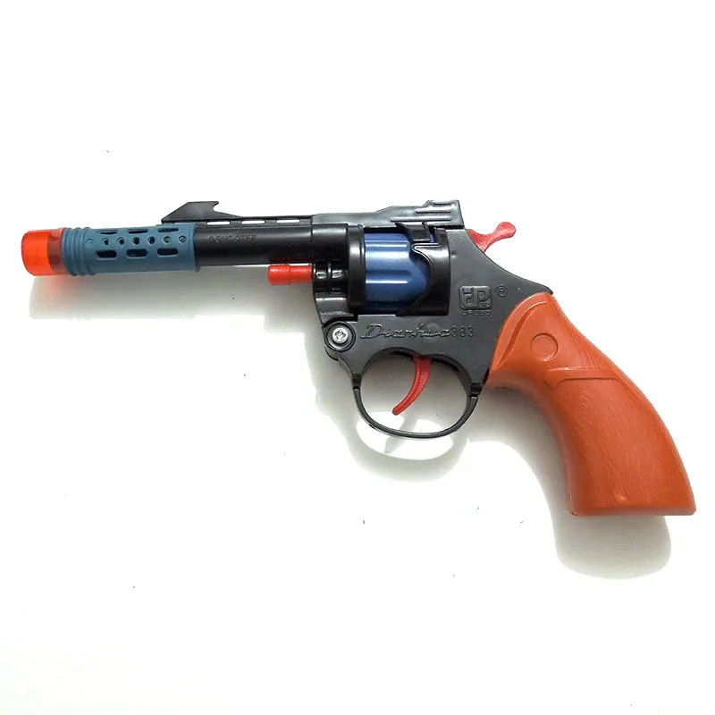 Plastic Revolver toy guns with cap mini airsoft bb gun pistol old style ...