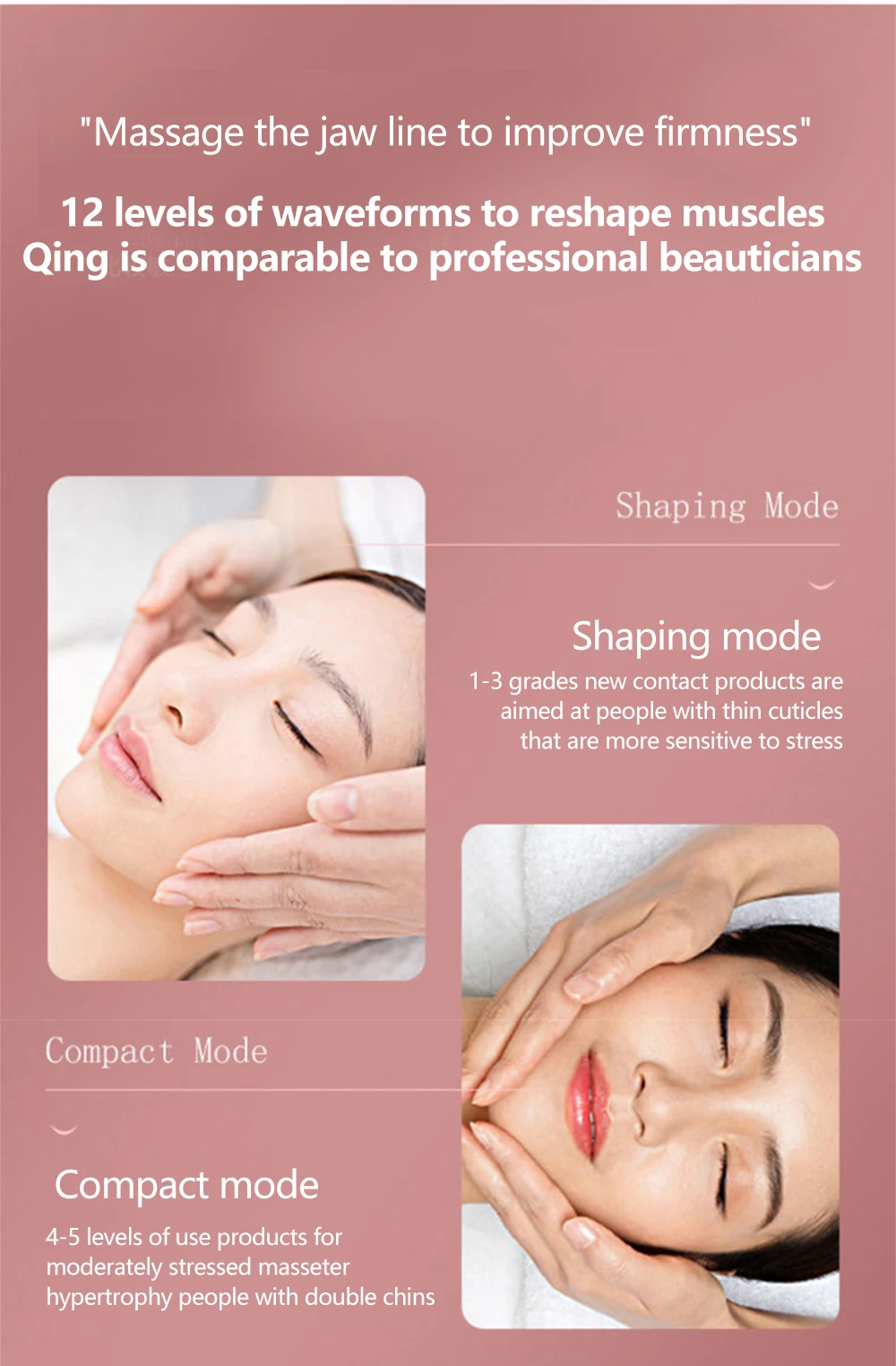 Appareil massage manuel,Appareil de Lifting du visage EMS à ...