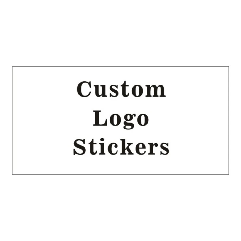 Customized Rectangular Logo Stickers Waterproof Labels Transparent ...