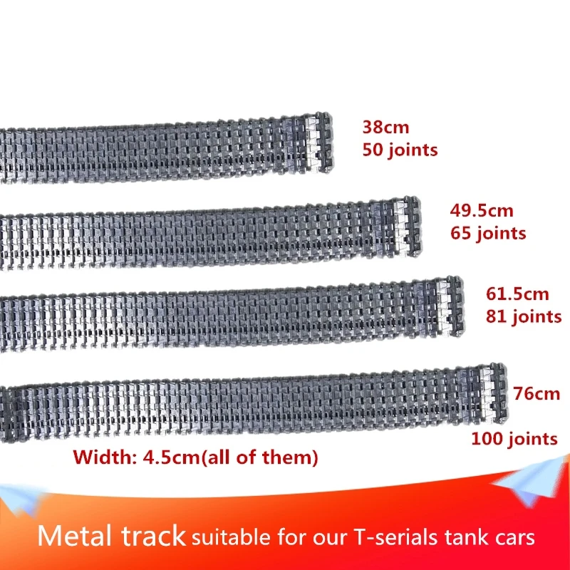 Metal Robot Tank Crawler Track Caterpillar Chain 100cm For 3818/3818-1 ...