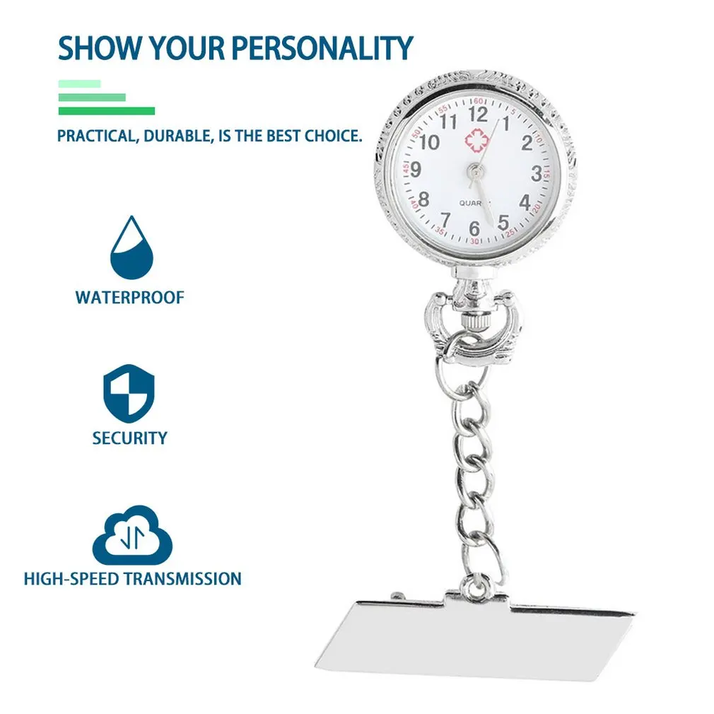 Nurse-breast-watches-Stainless-Steel-Belt-Nurse-Pocket-Watch-Dial ...