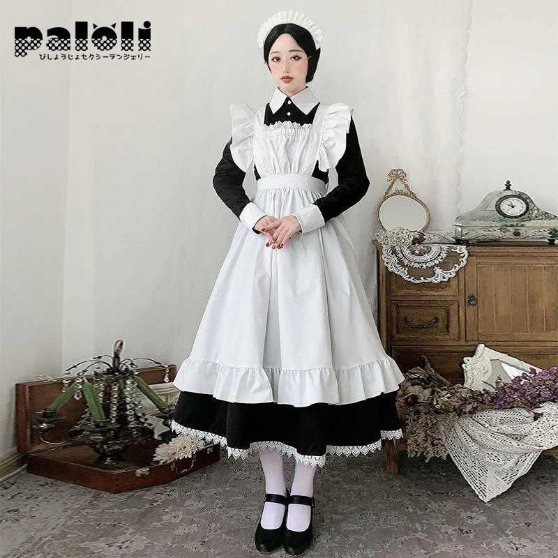 French-Court-Maid-Dress-Lolita-Dresses-Anime-Long-Dress-Cosplay-Costume ...