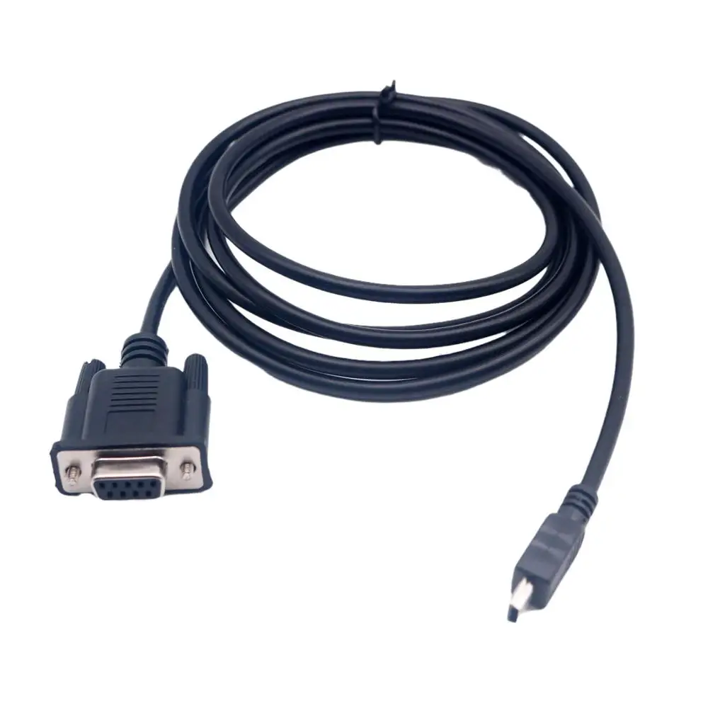1pcs 6ft Mini Usb 2.0 Male To Rs232 Db9 9 Pin Female Adapter Entension ...