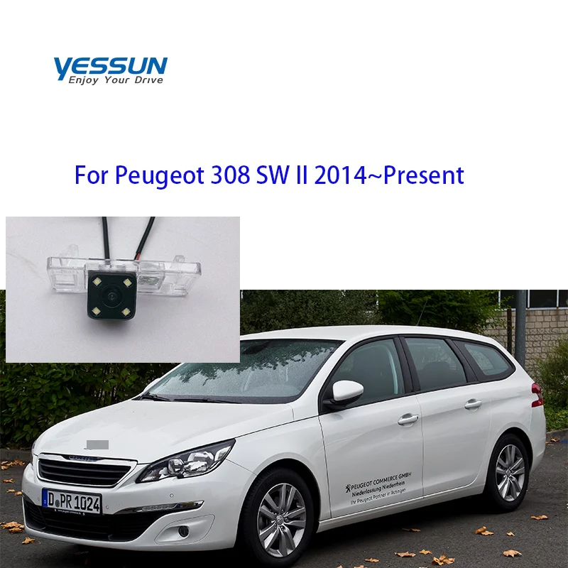 Yessun Car Rear View camera For Peugeot 308 SW II 2014 2015 2016 2017 ...