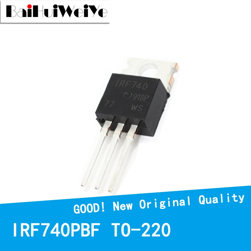 10 unids/lote IRF740PBF IRF740 400V/10A TO 220 nuevo y Original IC ...