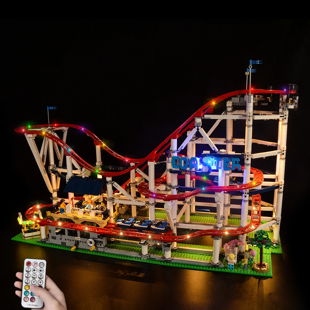 LED Light Up Kit For 10261 Creator Roller Coaster Building Blocks NOT ...