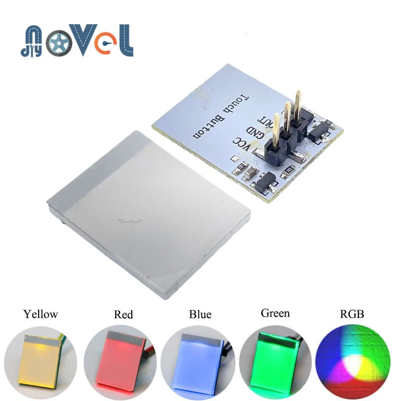 Capacitive Touch Switch Button RGB LED Sensor Module HTTM DIY Kit Blue ...