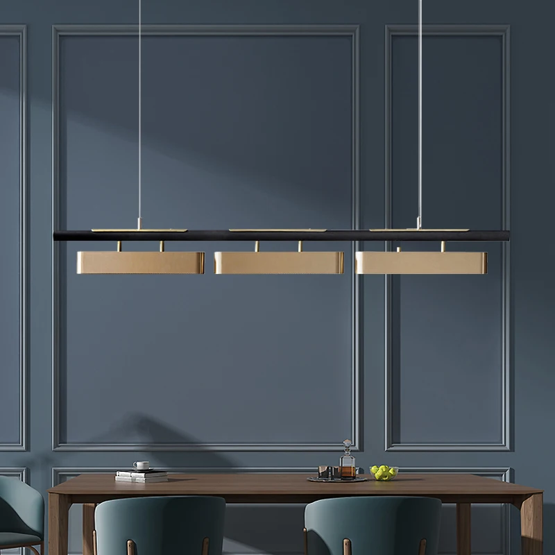 Simple-Modern-Light-Luxury-Black-Gold-LED-Chandeliers-Living-Room ...