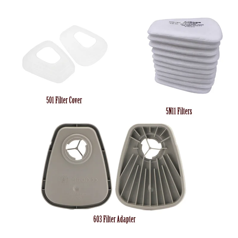 10pcs 5N11 Cotton Filters 501 Filter Cover Replaceable For 6200/7502 ...
