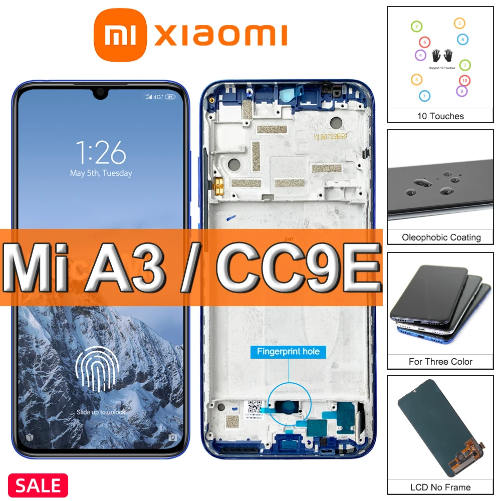 Original Xiaomi Mi A3 Screen | Xiaomi Cc9e Mi A3 Display | Xiaomi Mi A3 ...