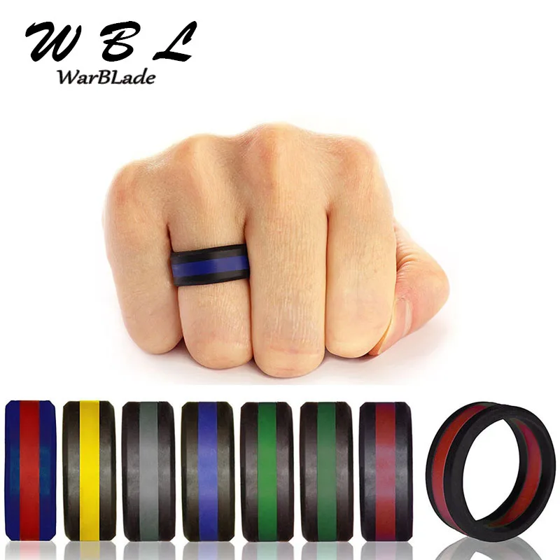 8mm Food Grade FDA Silicone Finger Rings Hypoallergenic Crossfit ...