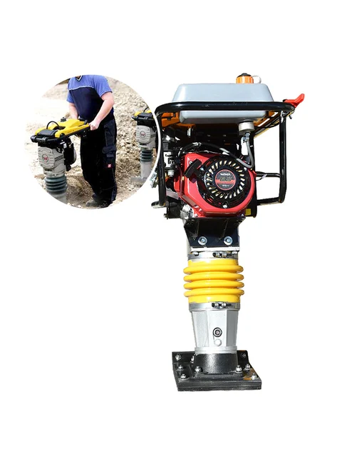 Gasoline Ramming Fulling Soil Compaction Machine Vibrating Ram Houses ...