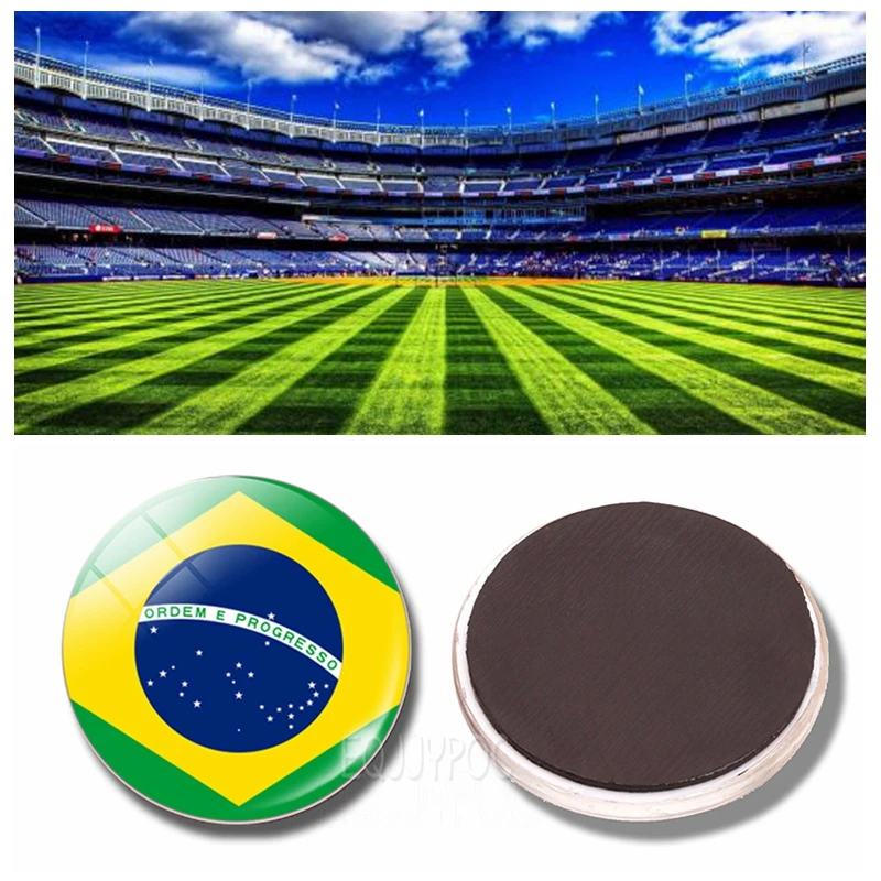 Brazil National Flag Ridge Magnet Souvenir Decorative Refrigerator ...