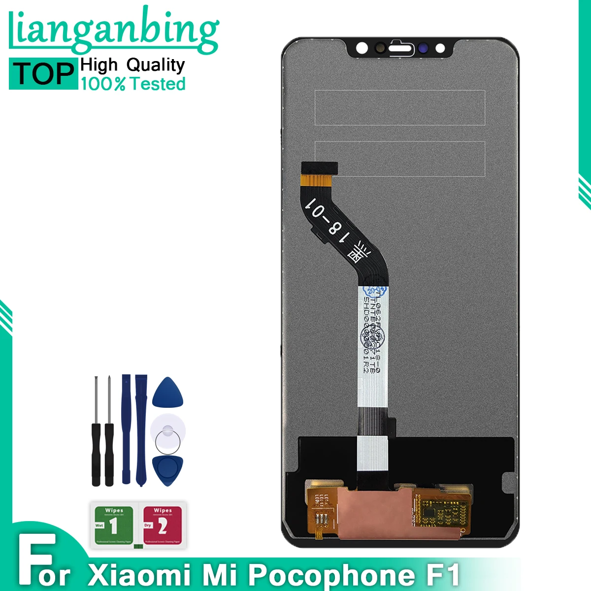 6.18" Original Lcd For Xiaomi Mi Pocophone F1 Lcd Display Touch Screen Digitizer Assembly ...