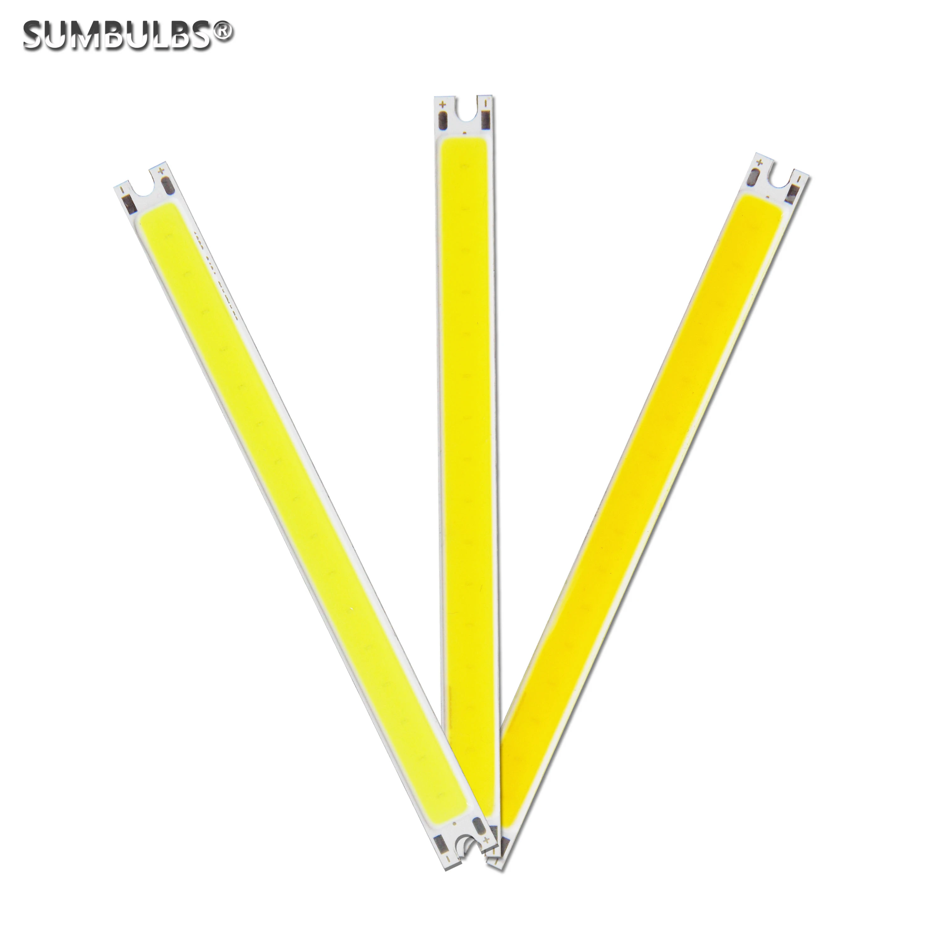 [sumbulbs] 5w Dc 12v Led Cob Bulb Strip Light Source Warm Pure White Diy 10cm 500lm 100x8mm Lamp ...