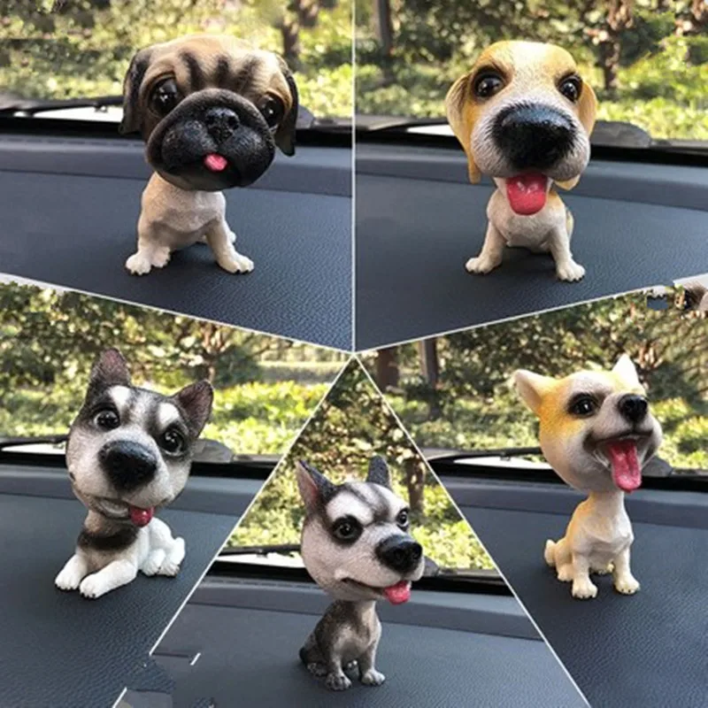 Nodding Dog Car Shake Head Dog Dolls Dashboard Car Decoration ...
