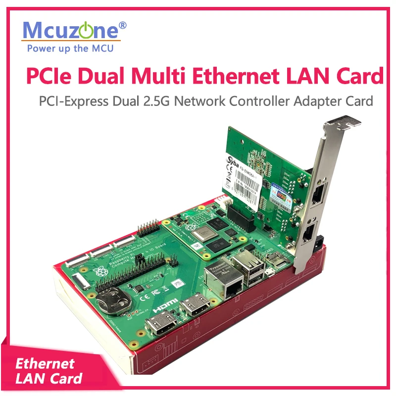 PCIe 듀얼 멀티 이더넷 LAN 카드 PCI Express 듀얼 2.5G 네트워크 컨트롤러 어댑터 카드|데모 보드 ...
