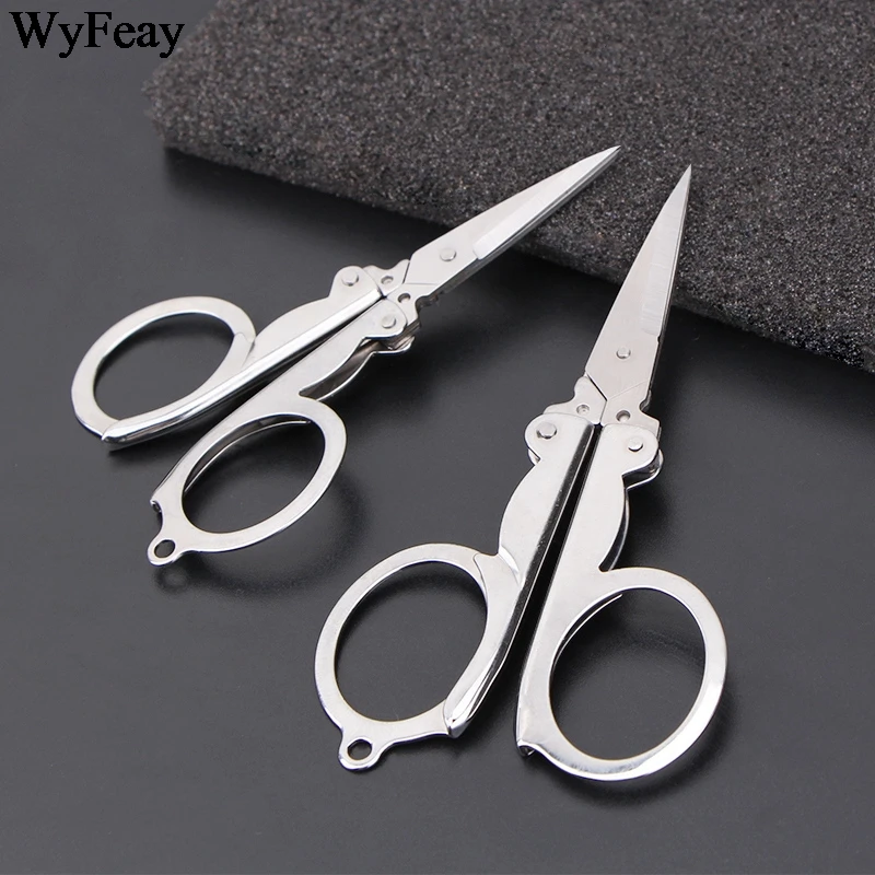 Folding-Scissors-Pocket-Travel-Small-Crafts-Sharp-Blade-Emergency-Mini ...