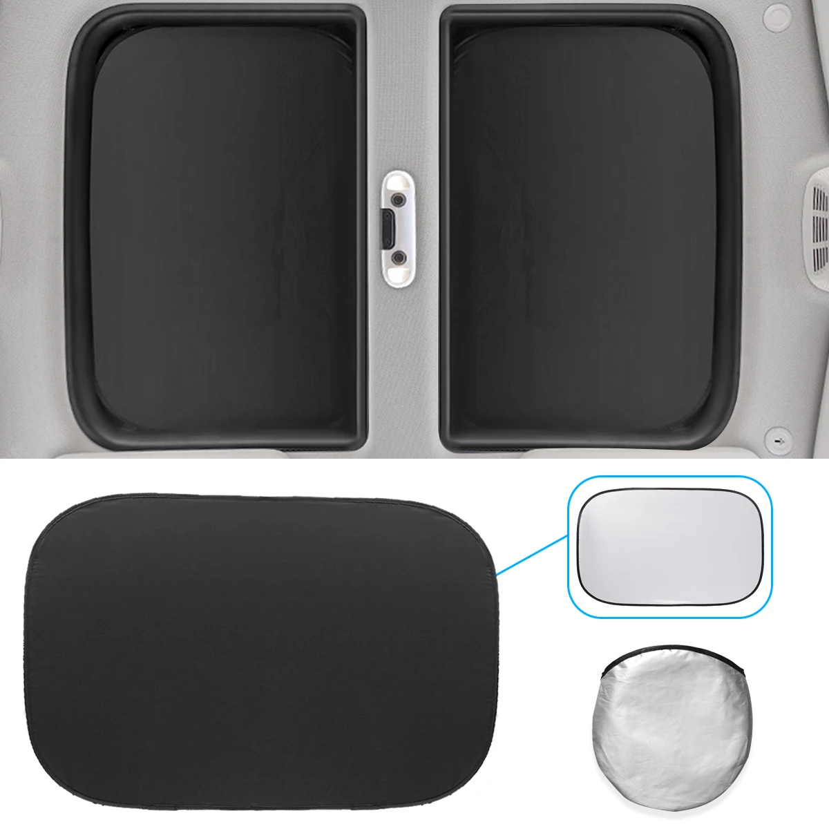 2pcs/lot Car Sunroof Sunshade protector Anti UV Shade cover Heat ...