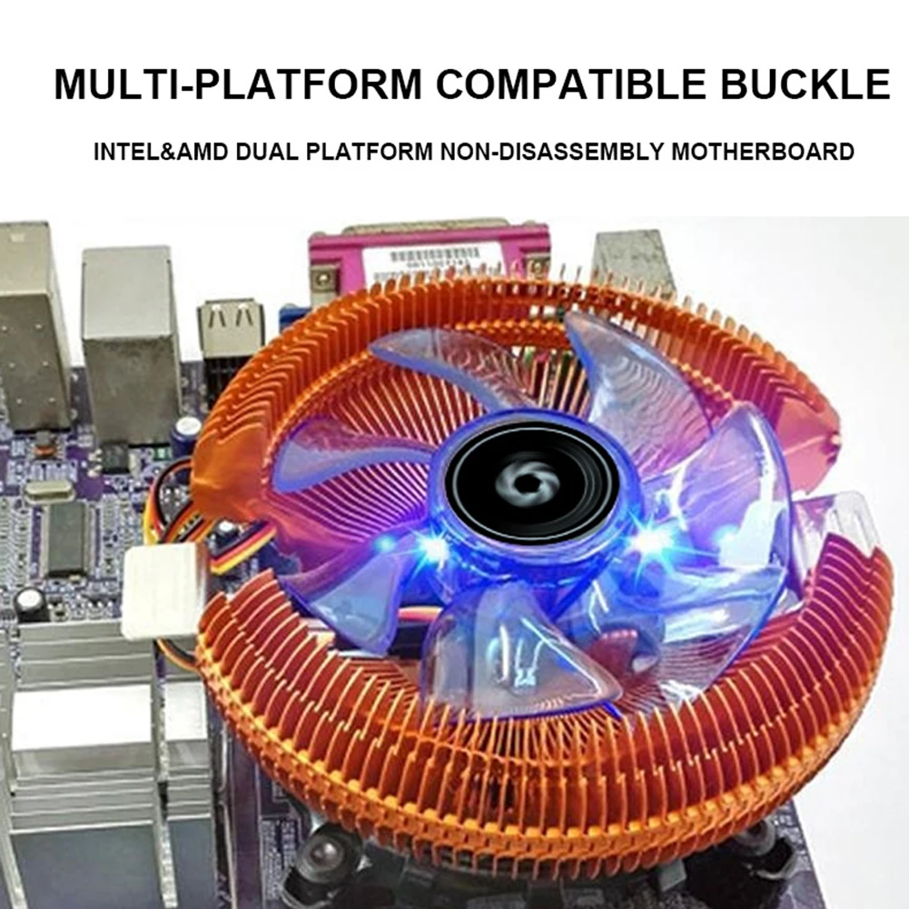 Shop Generic Cpu Cooler 120mm Pwm Fan 12v 3pin Rgb Air Cpu Cooling ...