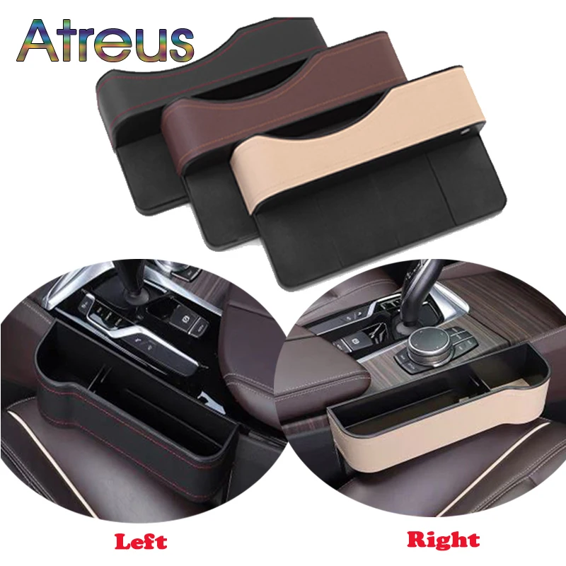 Multifunction PU Leather Car Seat Gap Storage Box for Audi A3 8P 8V A4 ...
