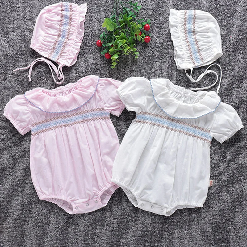 Korean Style Newborn Baby Girls Jumpsuit Infant Baby Girls Bodysuits ...