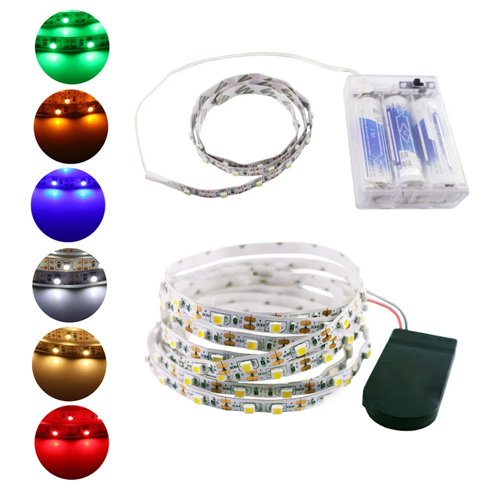 Fita de led smd 2835, 5v, à prova d'água, flexível, 60leds/m, 3528 ...