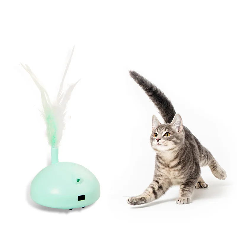 Electronic Cat Toy Smart Interactive Led Automatic Rotating Toys For ...