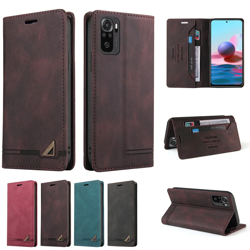 Magnetic Flip Leather case For Redmi Note 10 10s 9 pro max 9T 9A 9C 8A ...