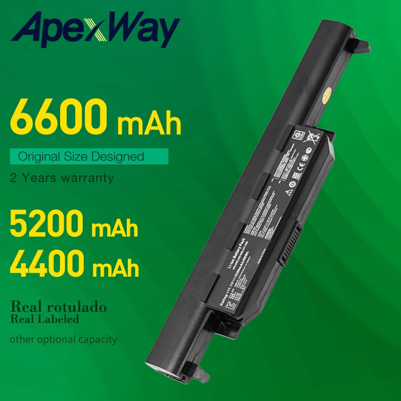 Apexway 6600mah New Battery For Asus A32 K55 A32-k55 A41-k55 A45 A55 ...