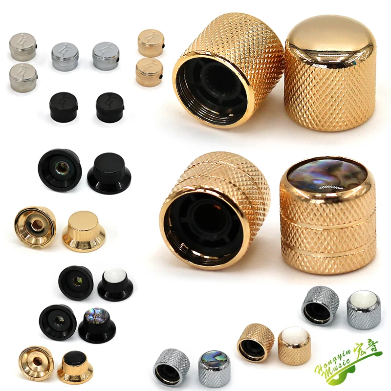 Korean electric guitar bass potentiometer knob cap electronic cap color ...