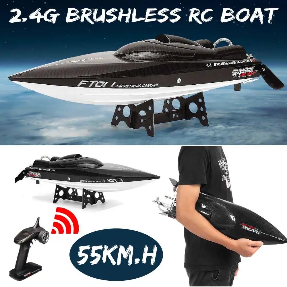 Feilun FT011 65CM 2.4G Brushless RC Boat High Speed Racing Boat With ...