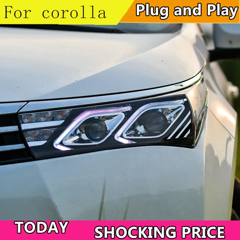 Car-Styling-Head-Lamp-for-Toyota-corolla-Headlights-2014-2017-LED ...