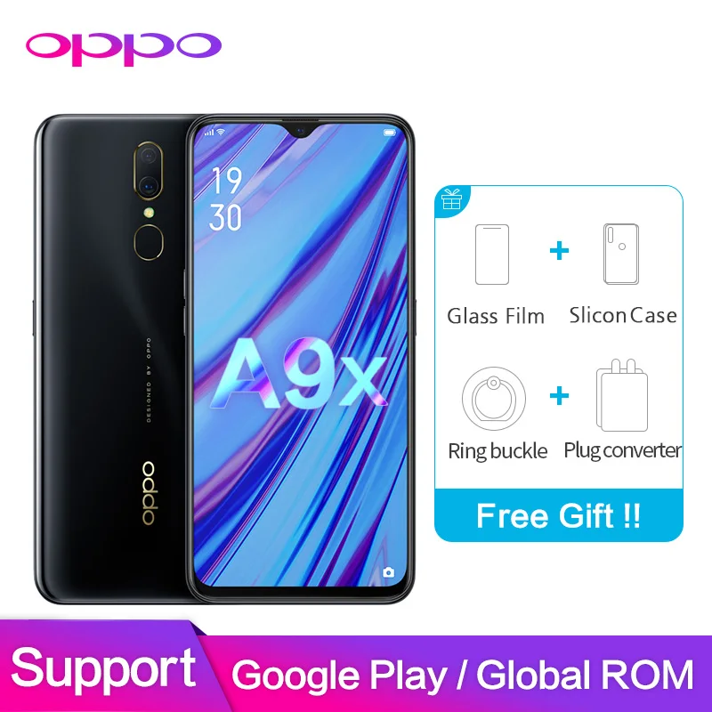 OPPO A9X глобальная ПЗУ 8 Гб 128 ГБ 256 ГБ Поддержка Google Play ...