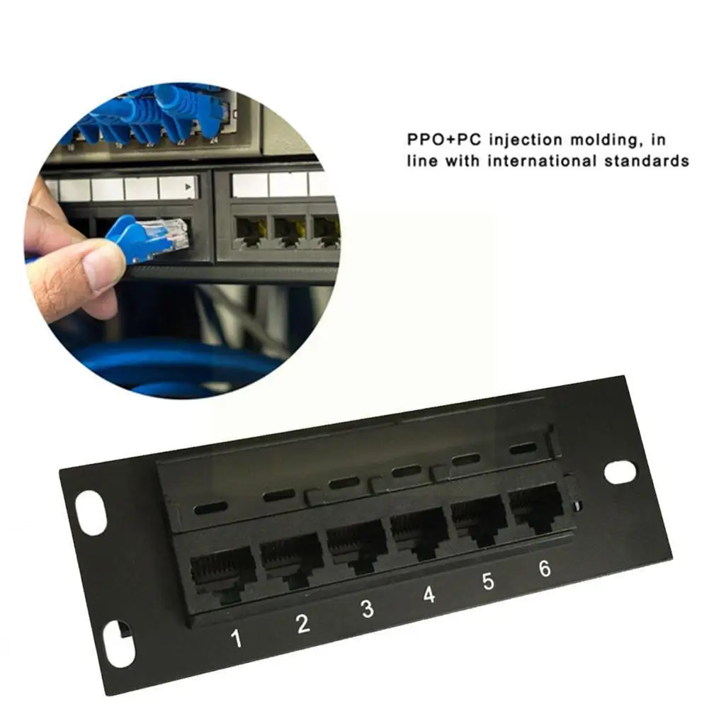Super Five Six port Distribution Frame RJ45 Unshielded 6 Wall mounted ...