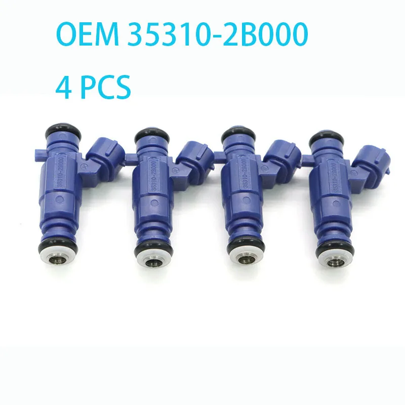 Oem 353102b000 Set 4x 35310-2b000 Original Fuel Injectors For Hyundai ...