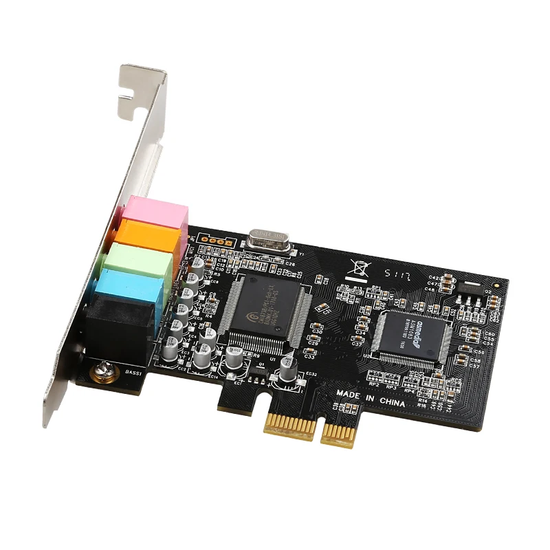 Carte son PCIE 5.1 canaux,chipset CMI8738,audio numérique,PCI Express ...