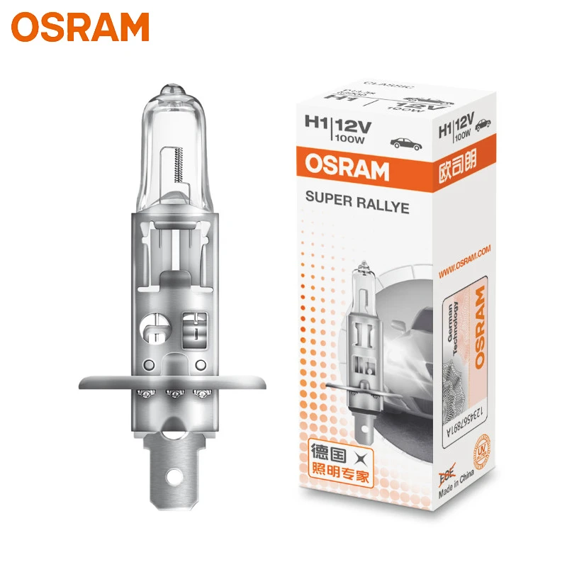 Osram H1 12v 100w P14.5s 62200 Super Rallye Off Road Light Car Halogen ...