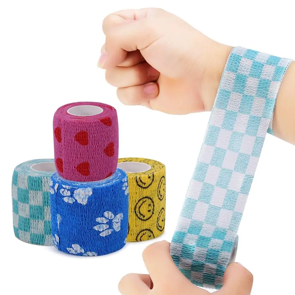 4 Type Non Woven Fabric Self Adhesive Fixing Tape Pattern Bandage ...