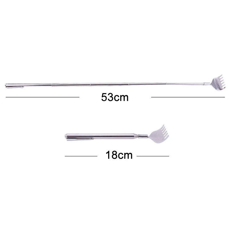 1pcs Extendable Back Scratcher Stainless Steel Telescopic Anti Itch ...