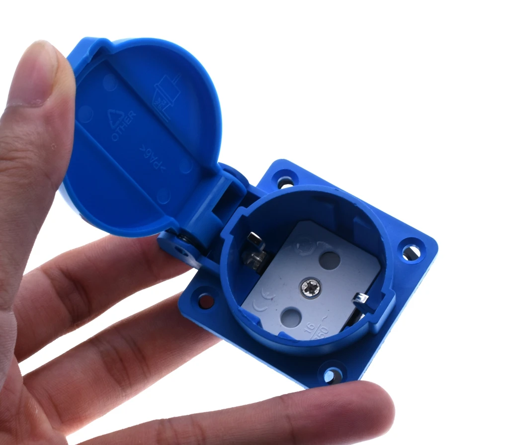 16A 250V Blue Generator Control Panel Germany Waterproof Socket ...