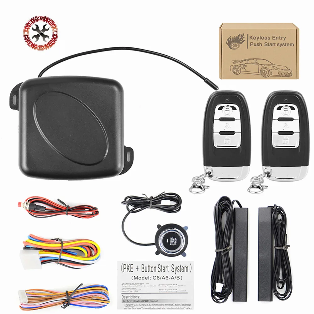 High Quality Automatic Keyless Entry System Car Start and Stop Buttons ...