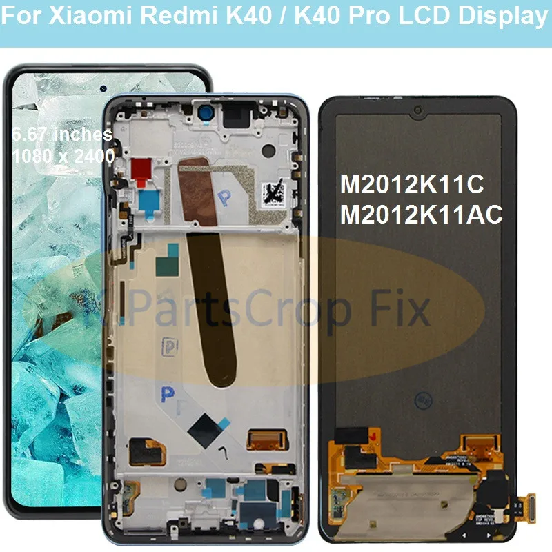 Original For Xiaomi Redmi K40 K40 Pro LCD Screen+Touch Screen ...