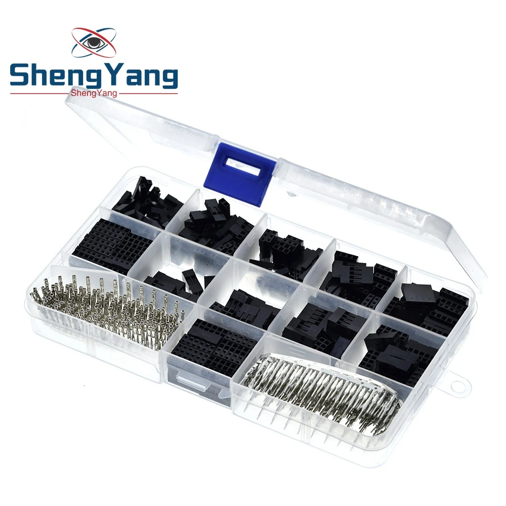 Conector de línea Dupont de 620mm, Kit de carcasa de Cable de puente, Pin de engarce macho y ...