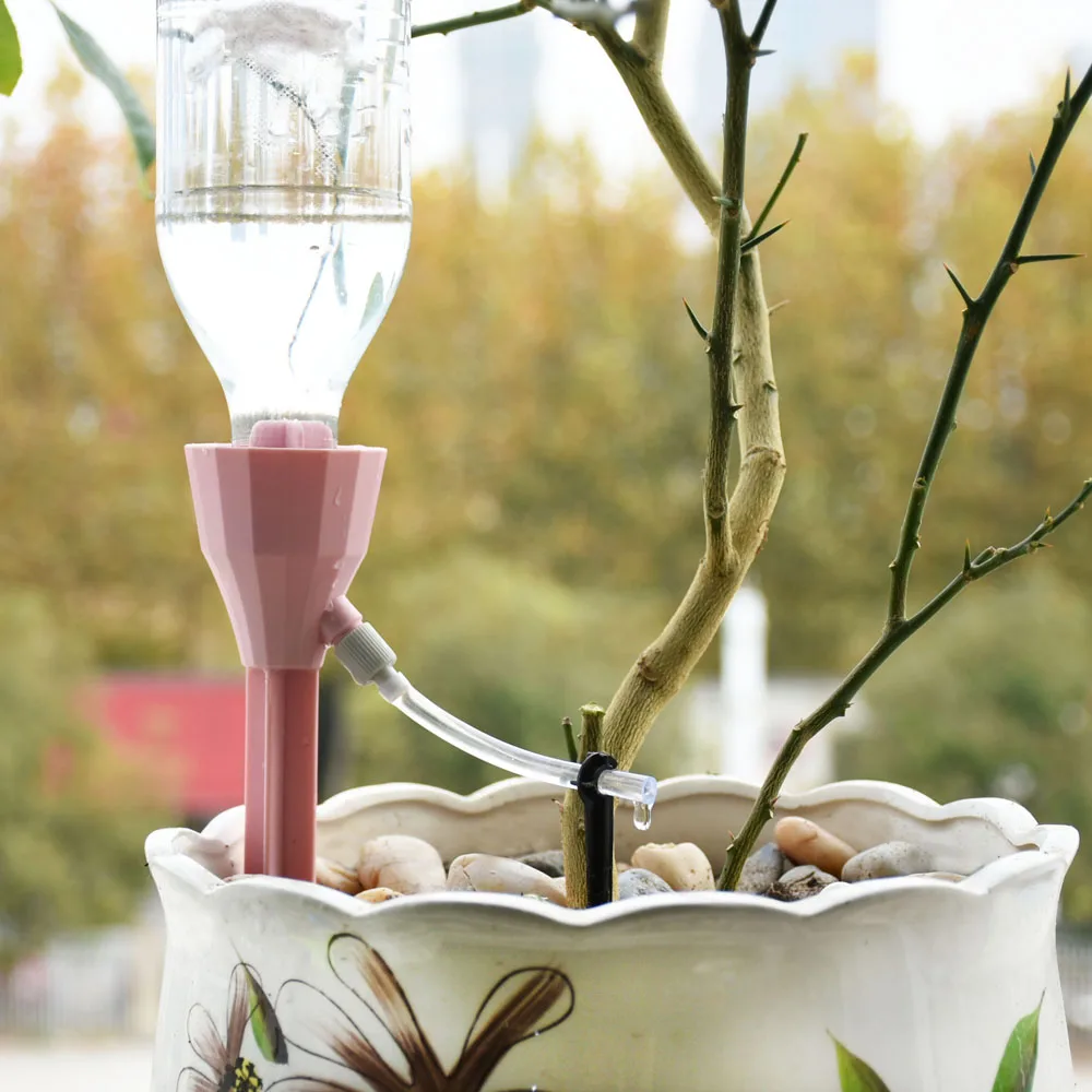 Drip-Irrigation-Plant-Watering-Flower-Tool-Adjustable-Spikes-Taper ...