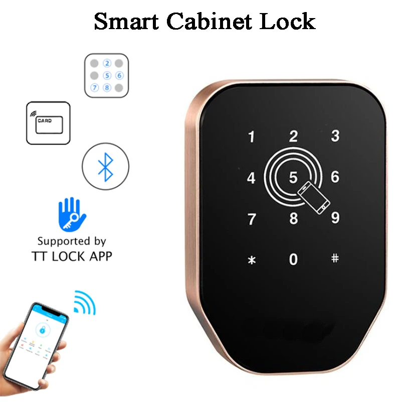 Smart Cabinet Lock Locker Keyless Drawer lock TTLOCK Phone Remote ...