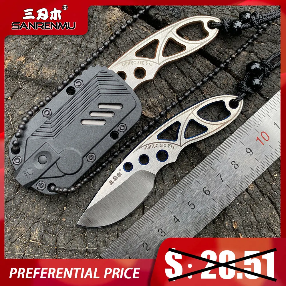Sanrenmu – Mini Couteau De Poche Portable En Acier 12c27, Outil De ...